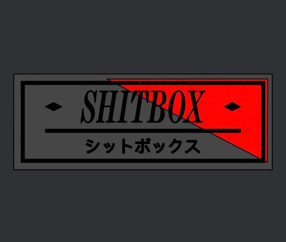 SHITBOX Car Decal Car Sticker SHITBOX Sticker Vinyl Decals - Etsy