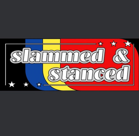 Slammed & Stanced Car Decal Car Sticker Sticker Vinyl - Etsy