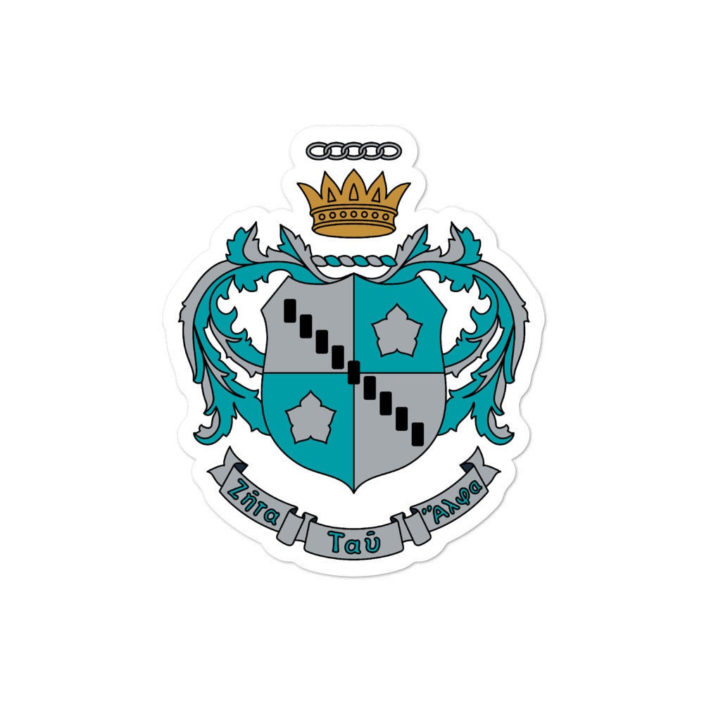 Zeta Tau Alpha Crest Sticker - Etsy