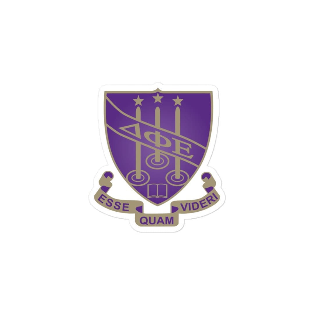 Delta Phi Epsilon Crest Sticker - Etsy