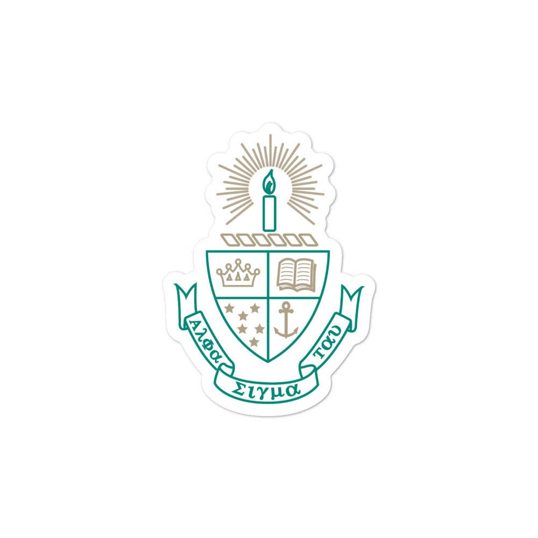 Alpha Sigma Tau Crest Sticker - Etsy