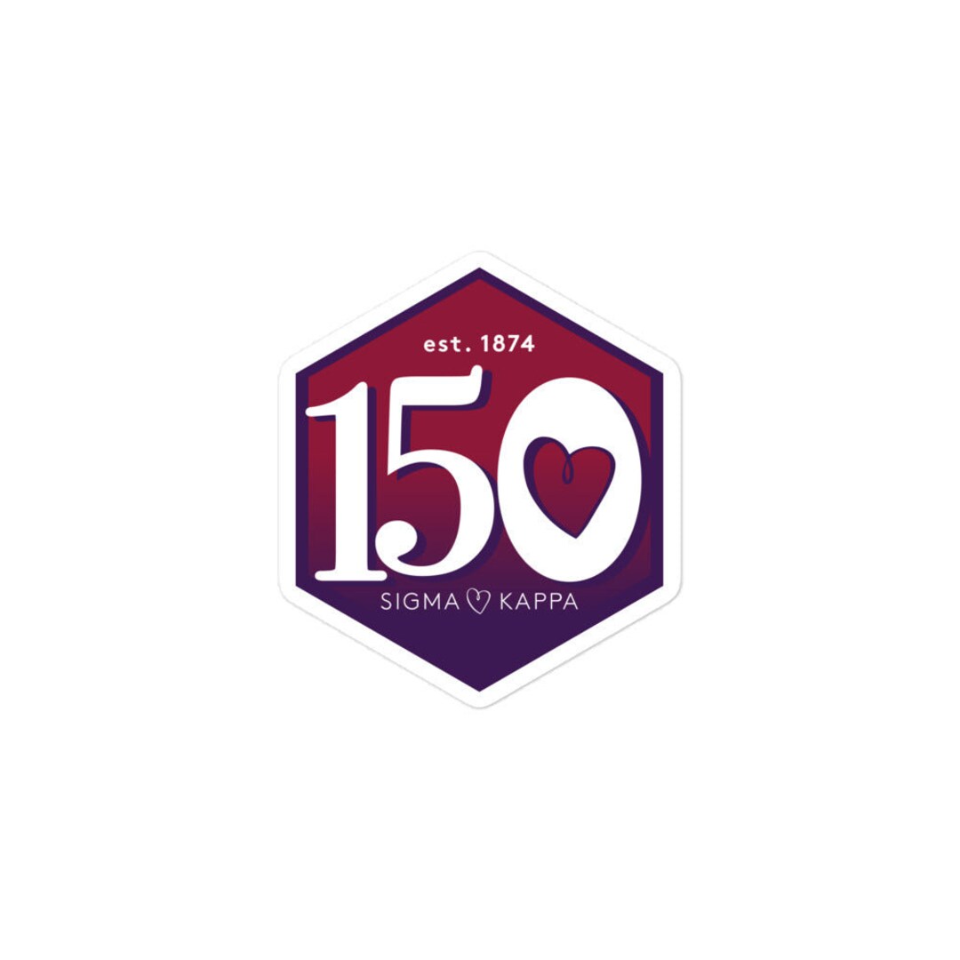 Sigma Kappa 150th Anniversary Sticker - Etsy