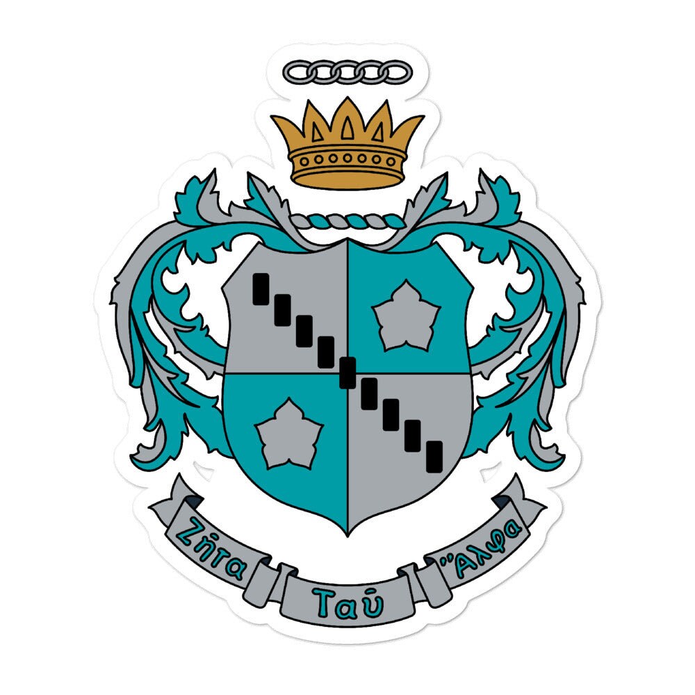 Zeta Tau Alpha Crest Sticker - Etsy