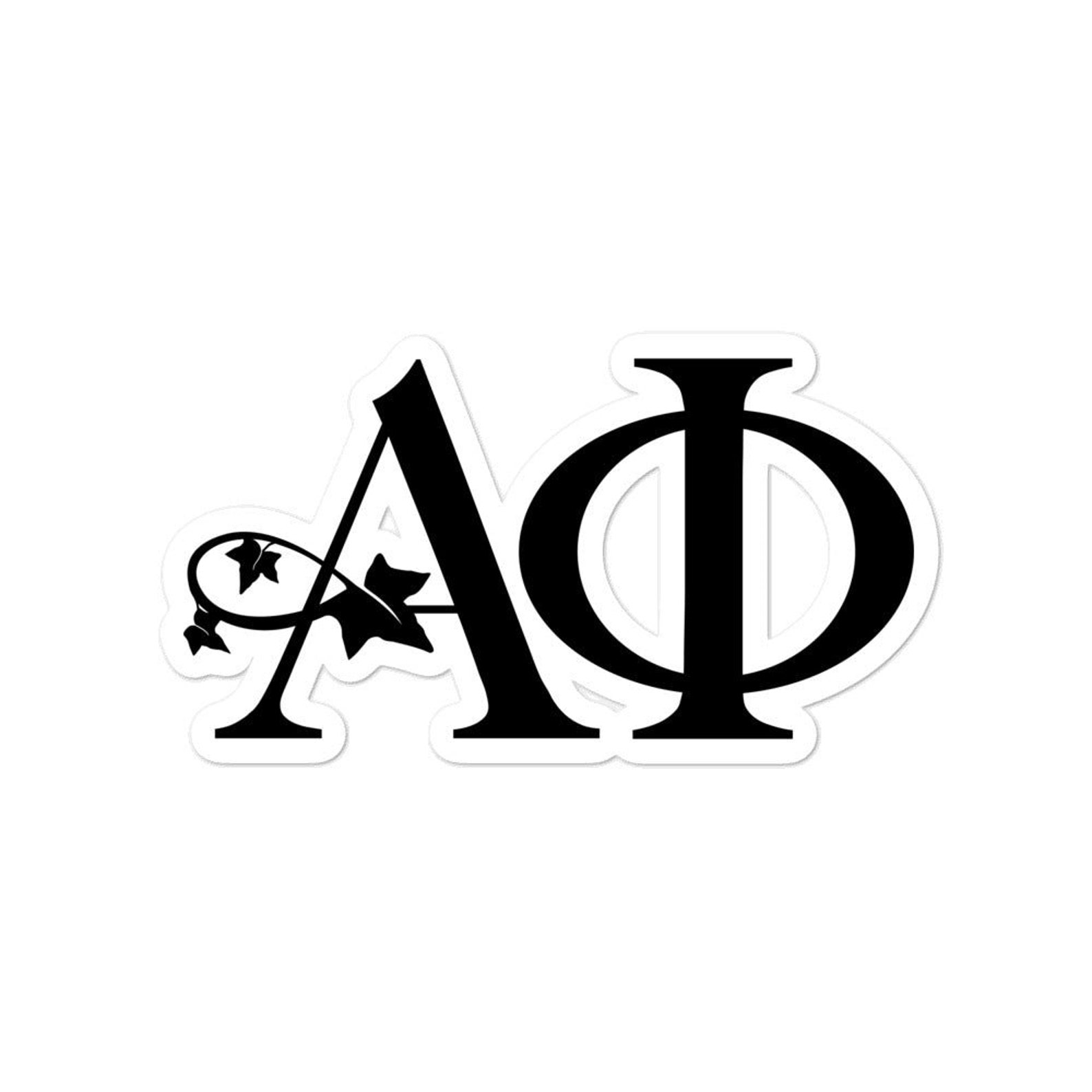 Alpha Phi Sorority Letters Sticker - Black - Etsy