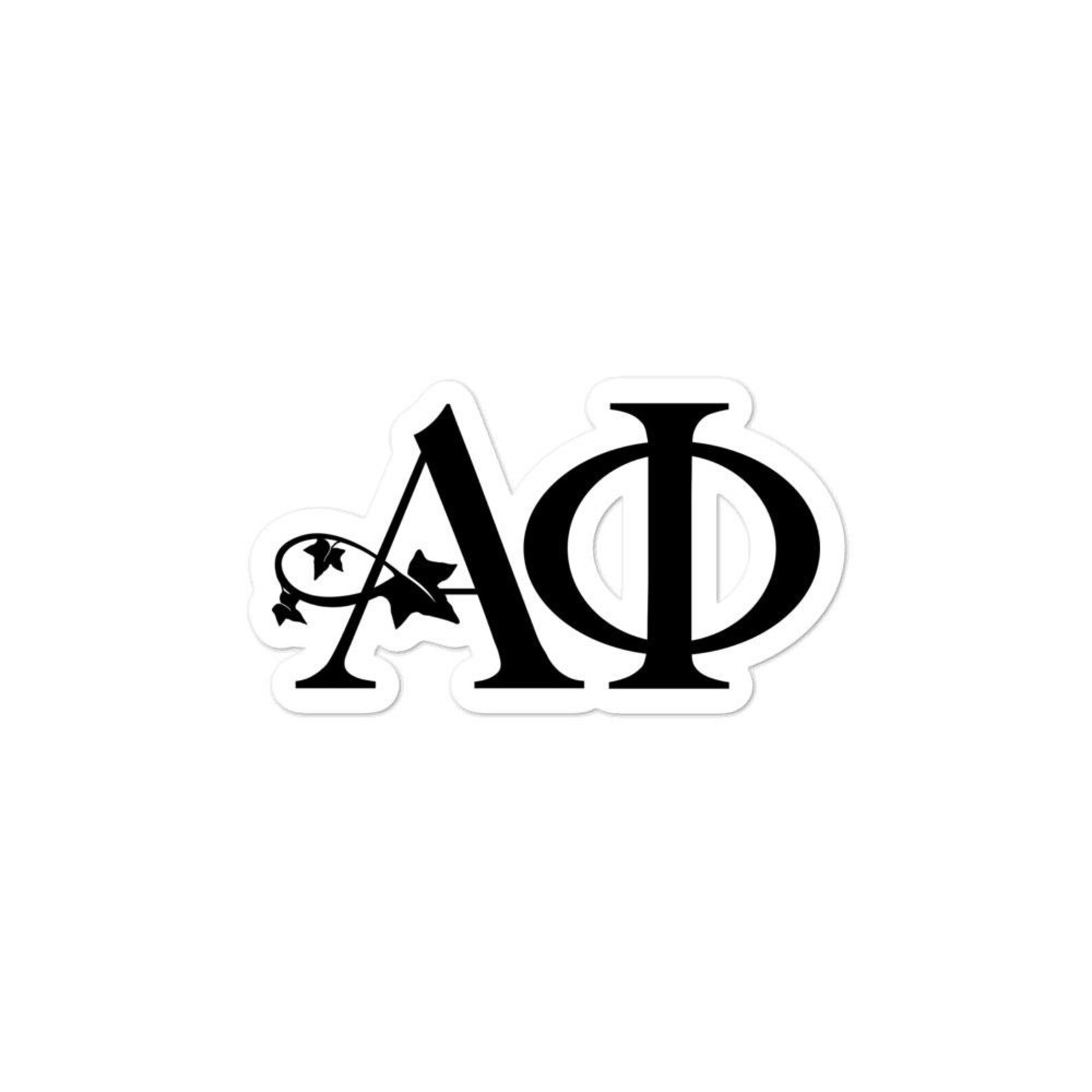 Alpha Phi Sorority Letters Sticker - Black - Etsy