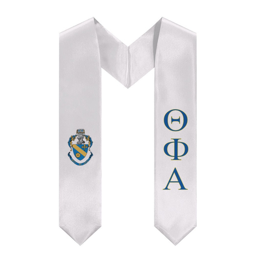 Theta Phi Alpha Graduation Stole With Crest White - Etsy