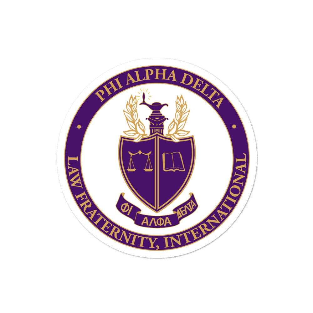 Phi Alpha Delta Seal Sticker - Etsy