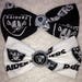 NFL Oakland Raiders Football Sports Fabric Hair Bow Clip - Etsy