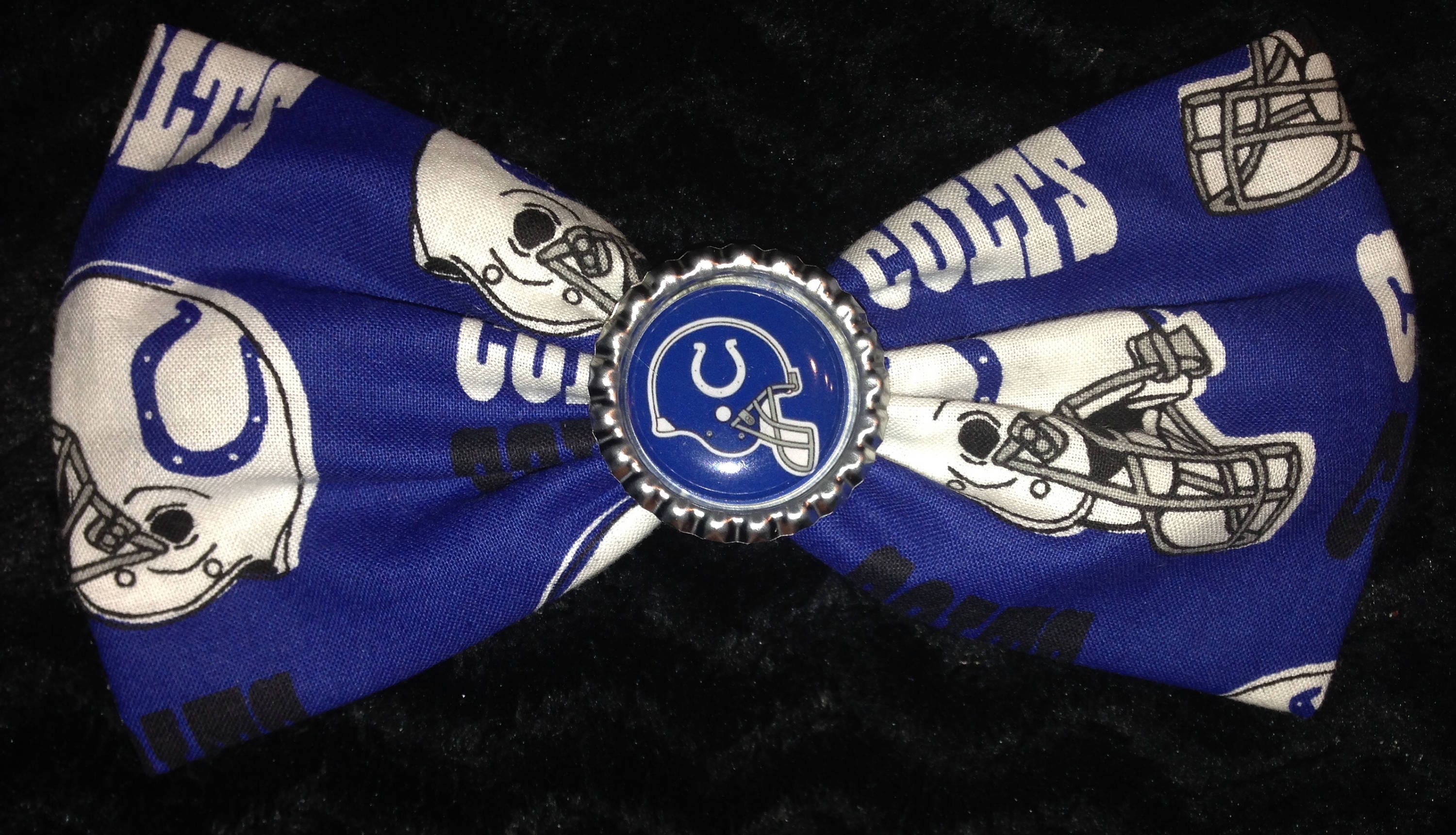 NFL Indianapolis Colts Football Sports Fabric Hair Bow Clip - Etsy