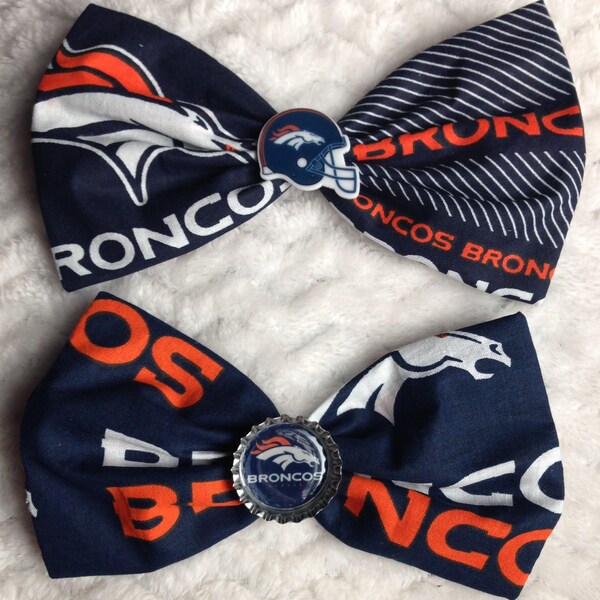 Broncos Hair Bow - Etsy