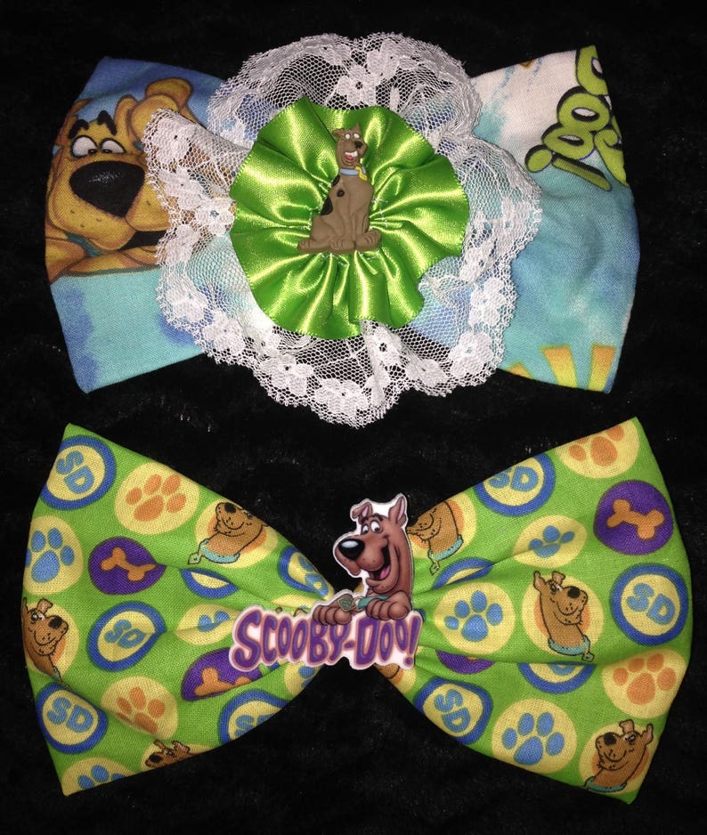 Scooby Doo Fabric Lace Satin Hair Bow Clip - Etsy
