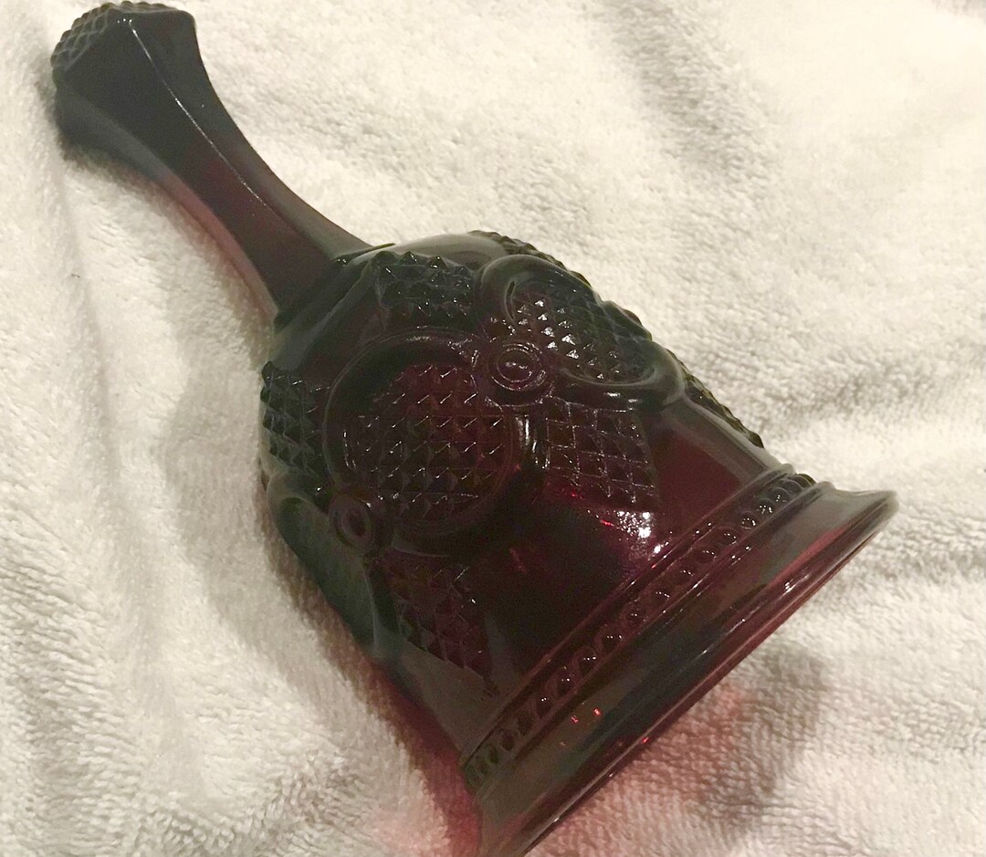 Cape Cod Ruby Red Glass Bell From Avon Christmas 1979 - Etsy