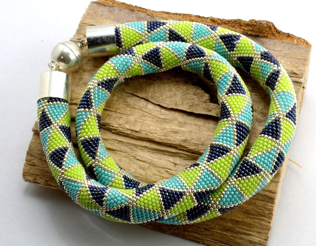 Crochet Rope, Beadwork, Beadwork Necklace, Seed Bead Necklace, Jewerly ...