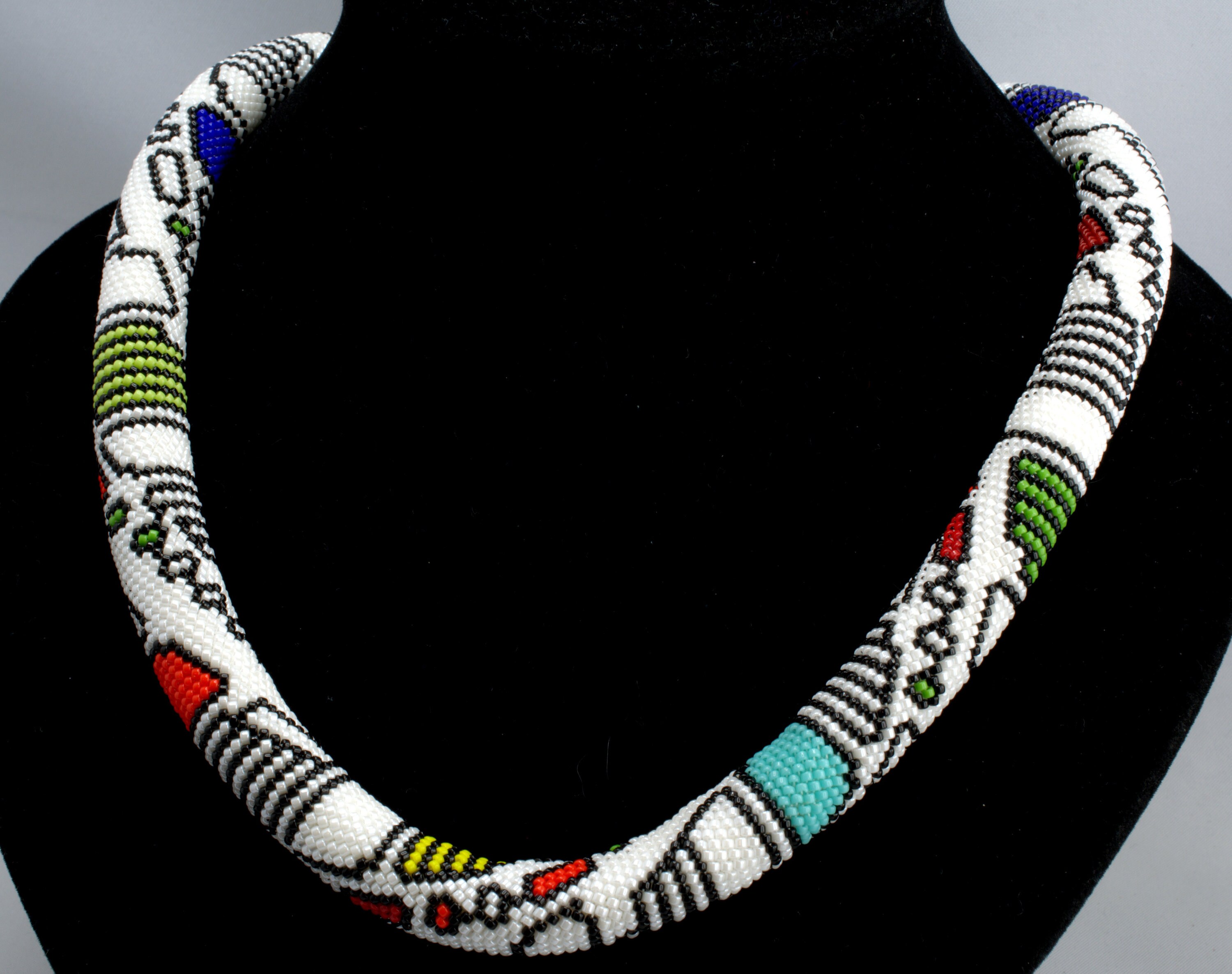 Crochet Rope, Beadwork, Beadwork Necklace, Seed Bead Necklace, Jewerly ...