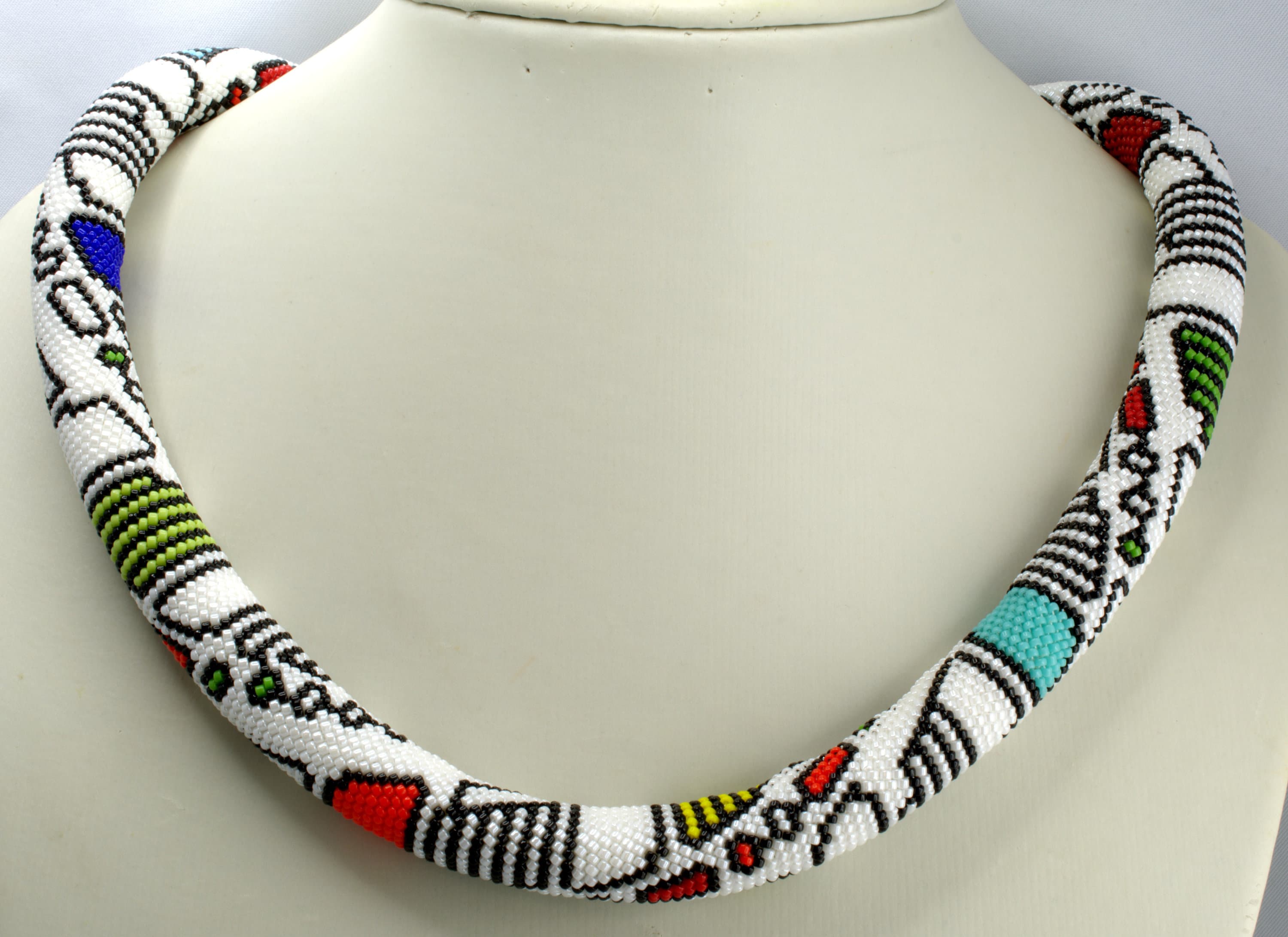 Crochet Rope, Beadwork, Beadwork Necklace, Seed Bead Necklace, Jewerly ...