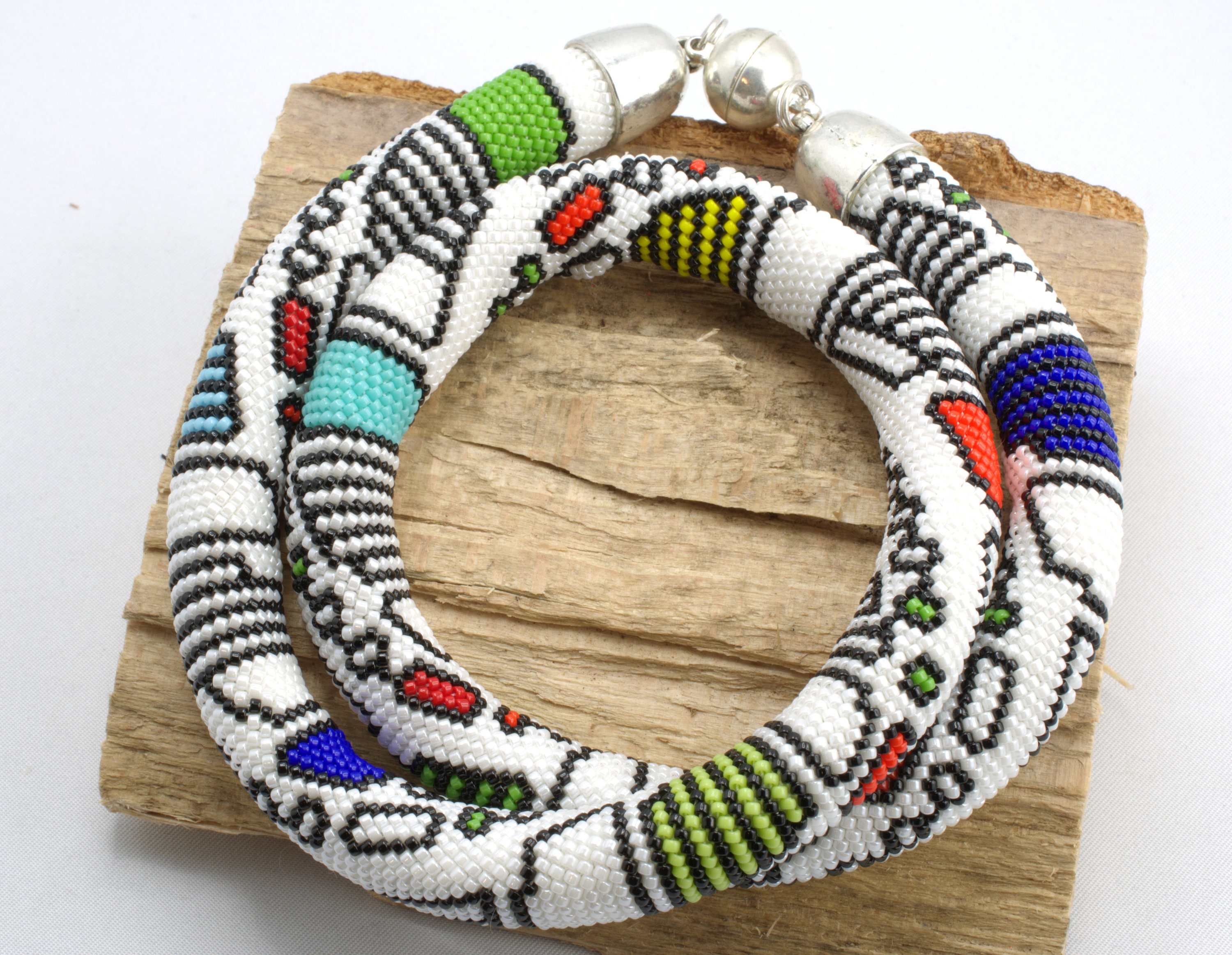 Crochet Rope, Beadwork, Beadwork Necklace, Seed Bead Necklace, Jewerly ...