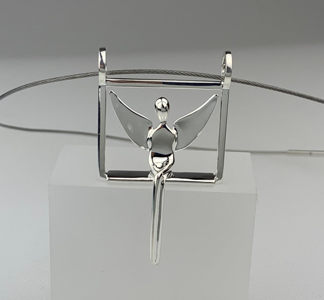 Guardian Angel on a Swing Pendant | Religious and Spiritual Guardian ...