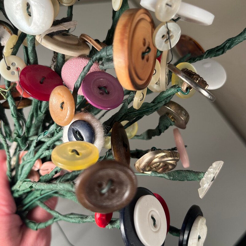 Vintage Button Flower Bouquet - Etsy