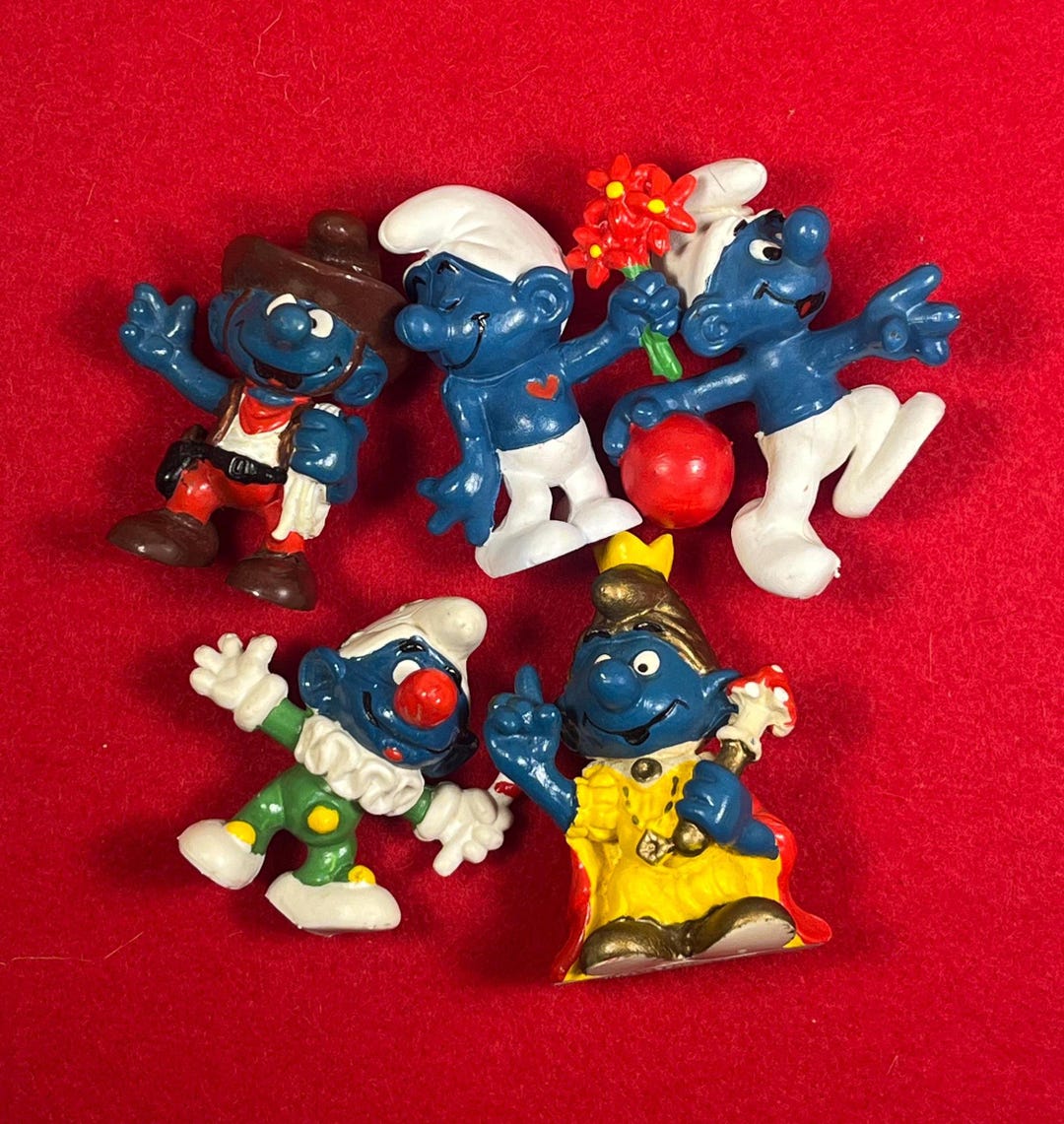 U PICK | Vintage 1970s 80s SMURF Toys | Vinyl Figurines | Classic ...