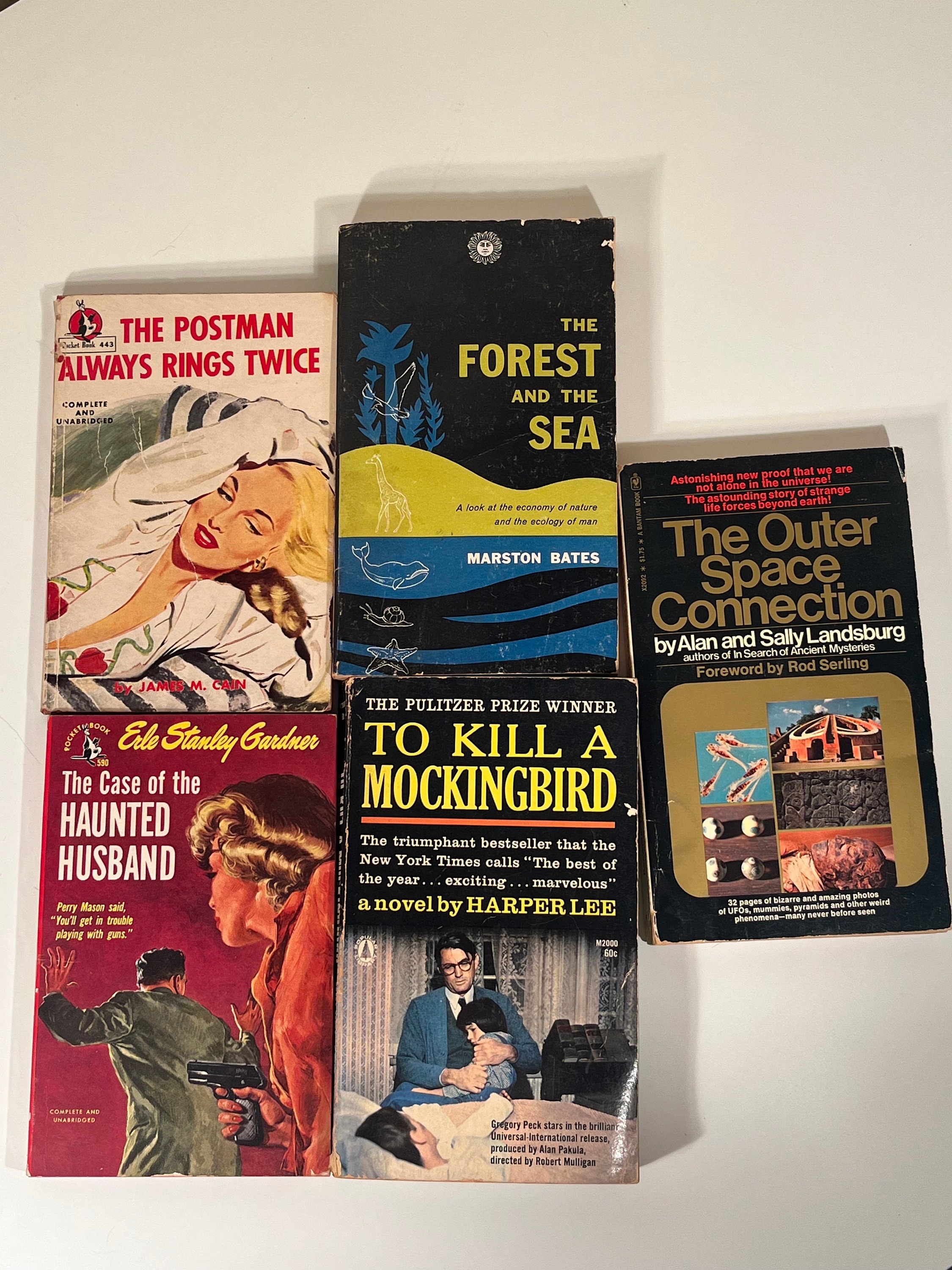 Vintage Paperbacks Lot of 10 Books Instant Library Mid Century Titles ...