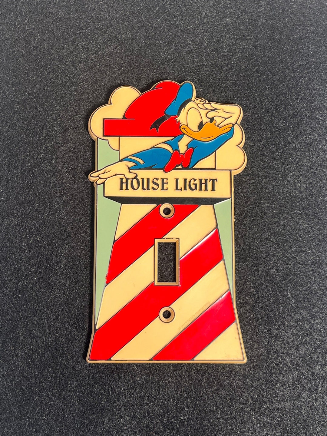 Vintage Donald Duck Light Switch Plate | Disney Home Decor | Plastic ...