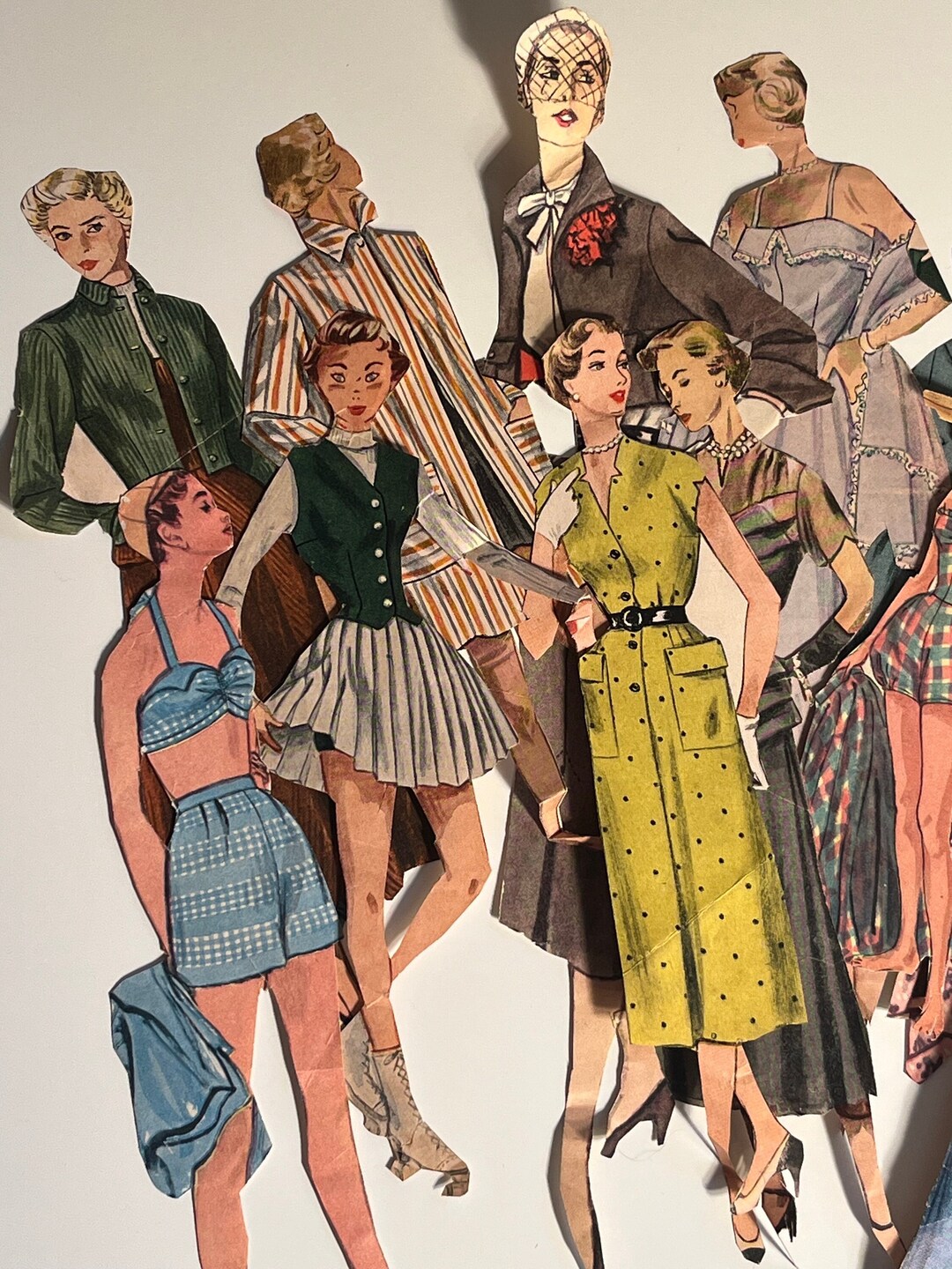 Vintage PAPER DOLL PACK 15 Count Model Cut Outs From - Etsy