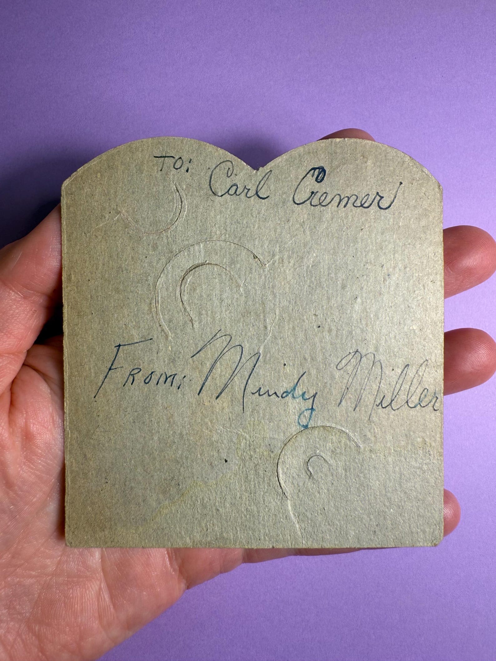Vintage VALENTINE'S Day Candy Backer Card | 1940s 1950s | Rosen Brand ...