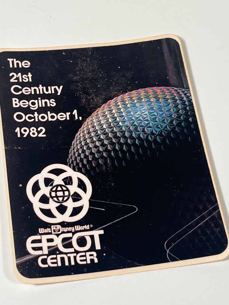Vintage EPCOT Center Sticker Pre-opening 1980s Walt Disney World ...