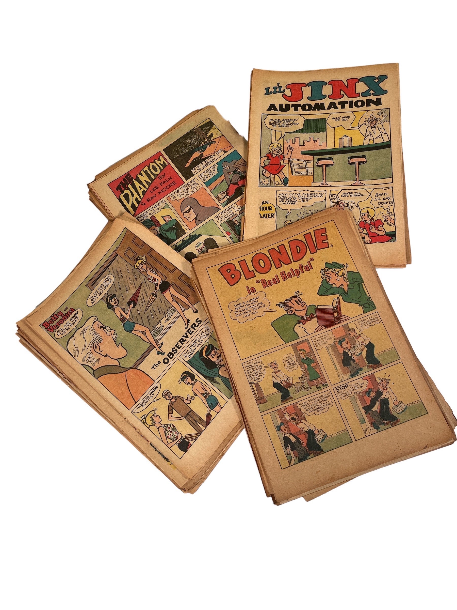 Pack of 20 Vintage Comic Book Pages Color Cartoons / Funny - Etsy