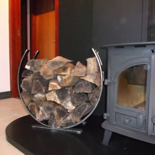 Wrought Iron Log Holder Metal Log Basket Log Storage - Etsy