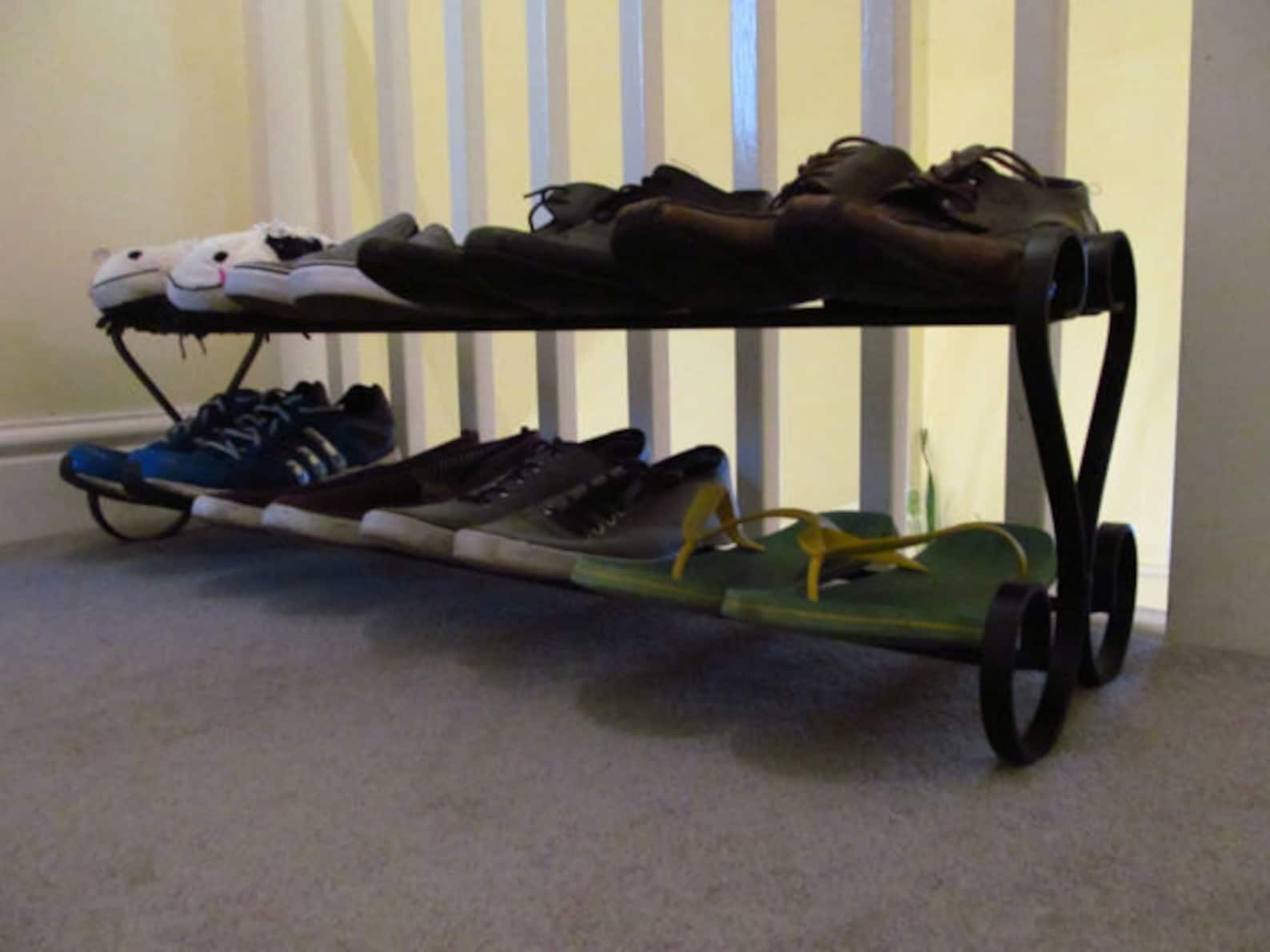 Wrought Iron Shoe Rack Extra Large Version - Etsy