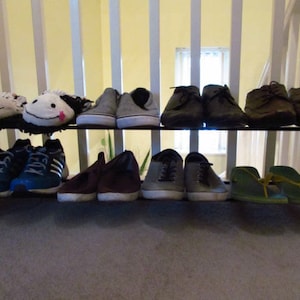 Wrought Iron Shoe Rack Extra Large Version, Metal Shoe Rack, Shoe ...