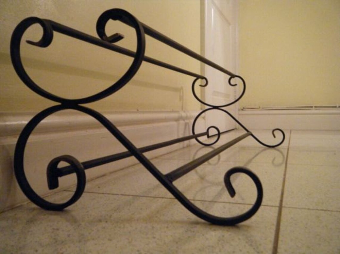Wrought Iron Shoe Rack 90cm Version - Etsy