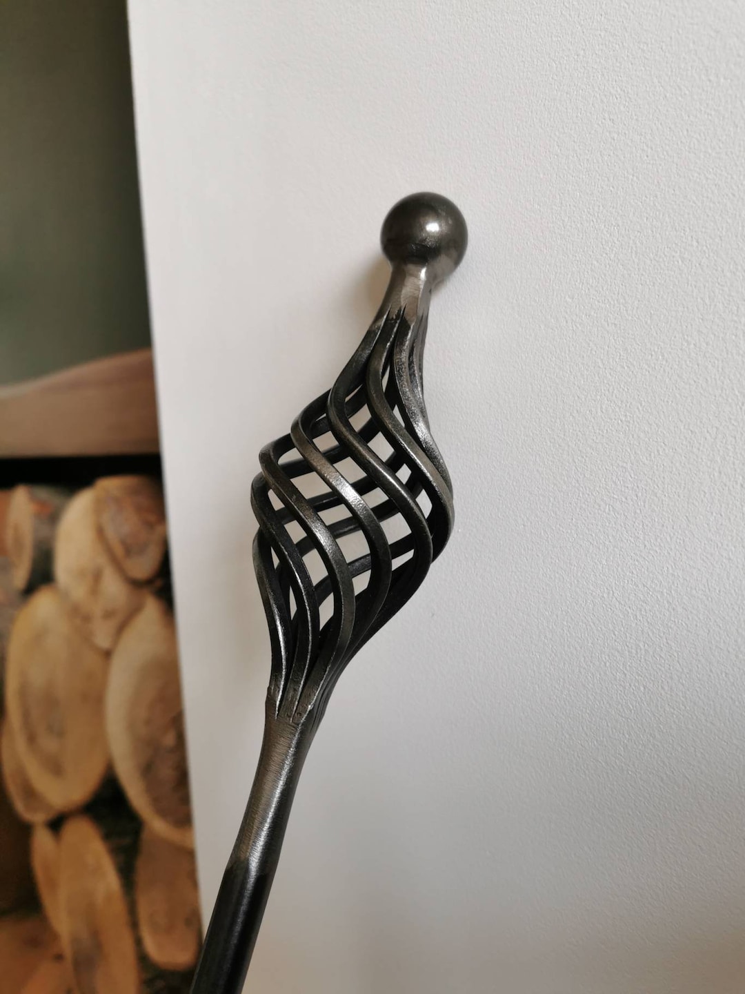 Wrought Iron Poker, Fire Tools, Log Burner, Wood Stove, Fire Poke ...