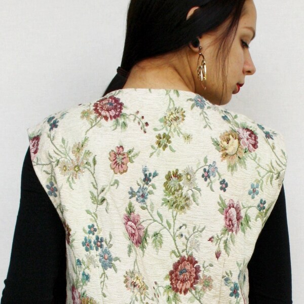 Floral Vest - Etsy