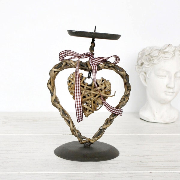 Wicker Heart - Etsy