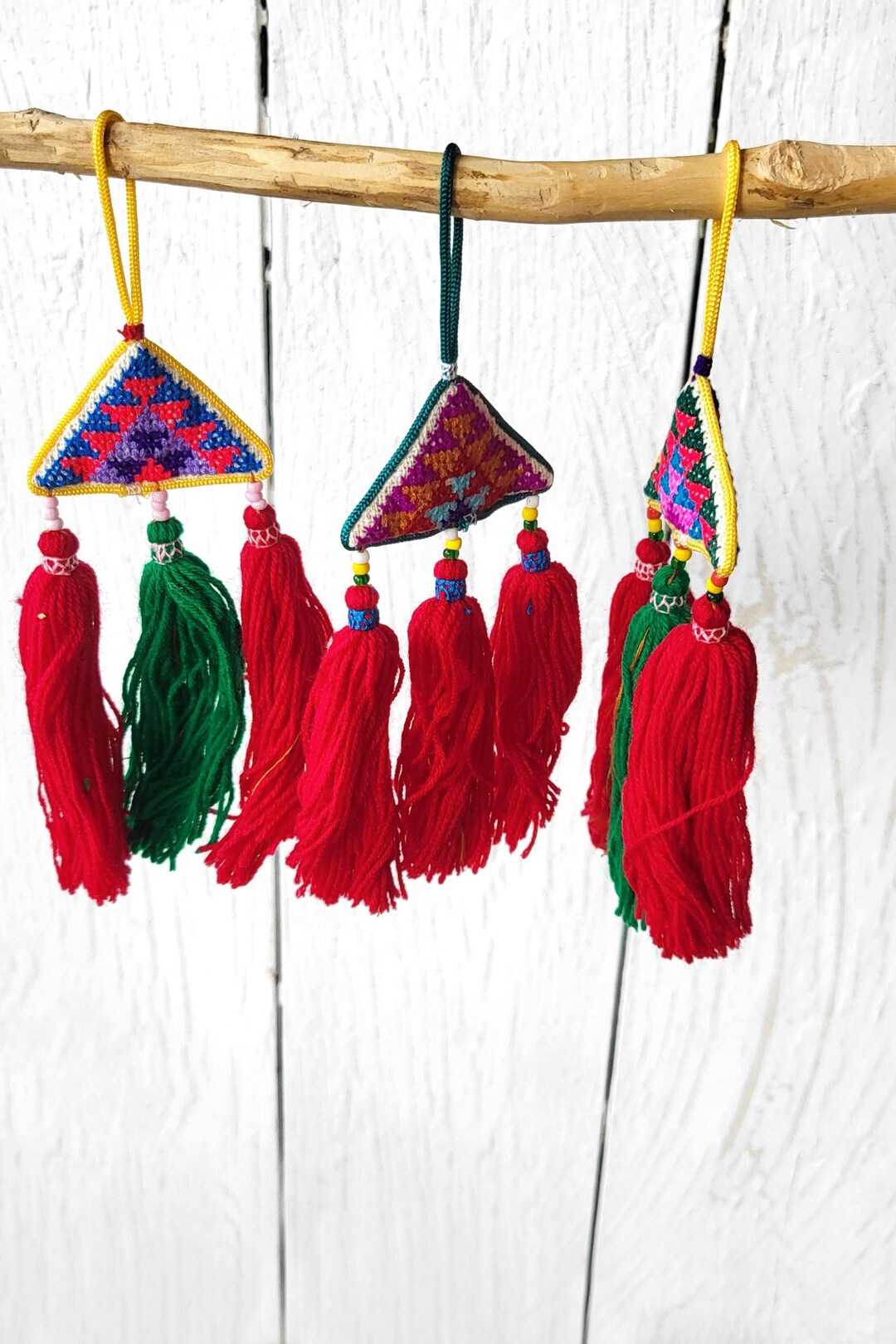 Turkish Triangle Protection Amulets Vintage Ethnic Christmas Tree ...