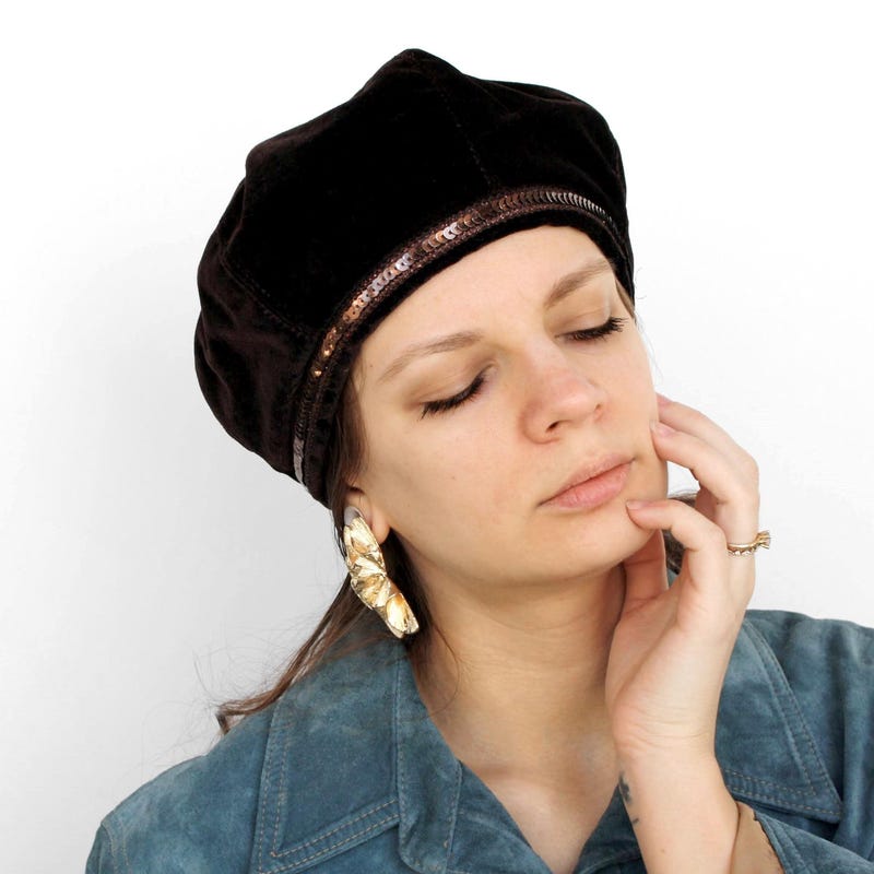 Velvet Beret - Etsy