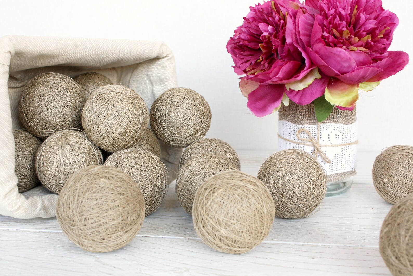 Pure Linen Thread Ball Vintage Handspun Natural Flax Yarn for | Etsy