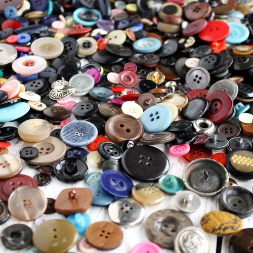 50 Vintage Button Lot - Etsy