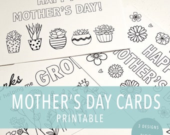 Printable Coloring Birthday Card, Coloring Greeting Card, Kids Birthday ...