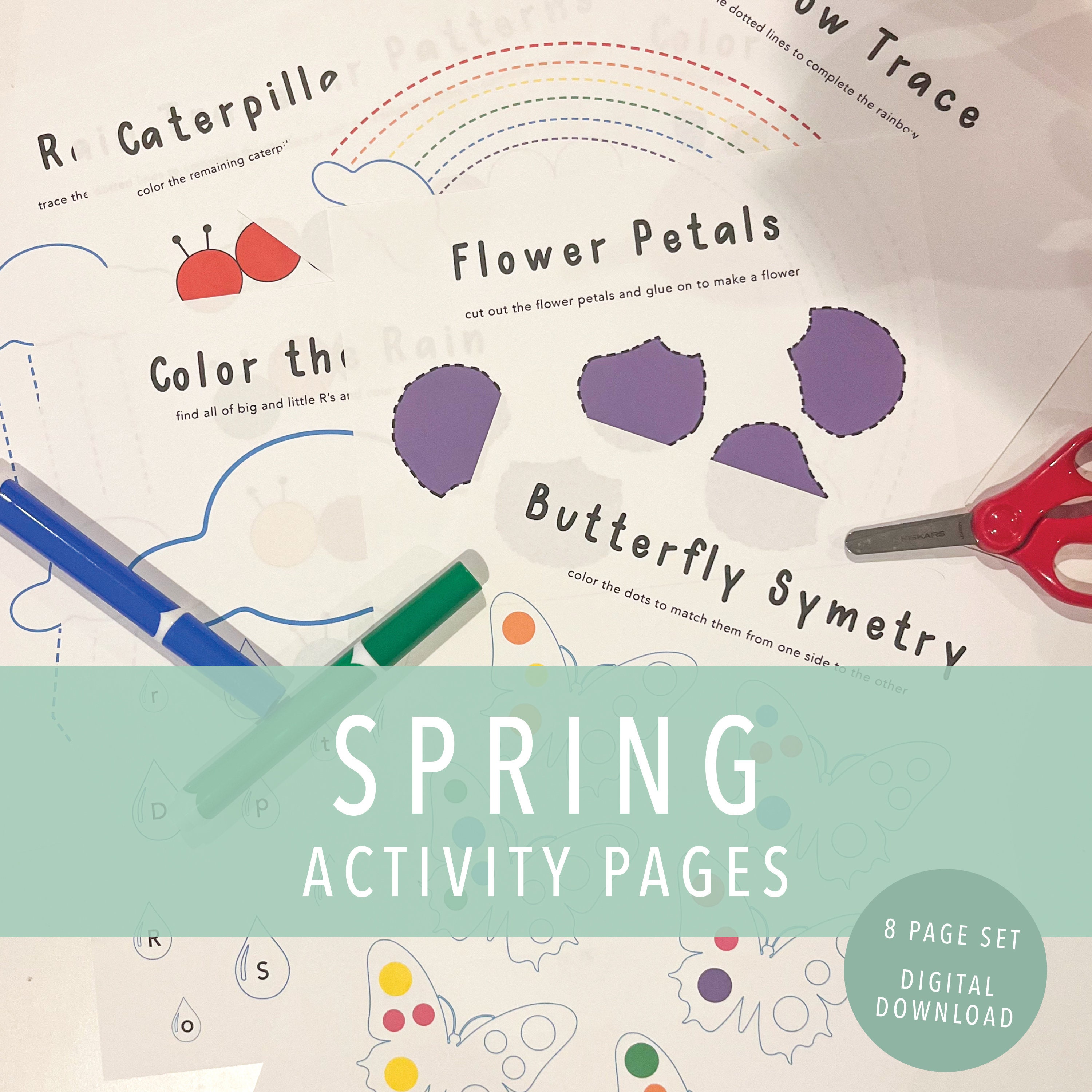 Spring Activity Journal Pages, Toddler Pages, Spring Activity Printable ...