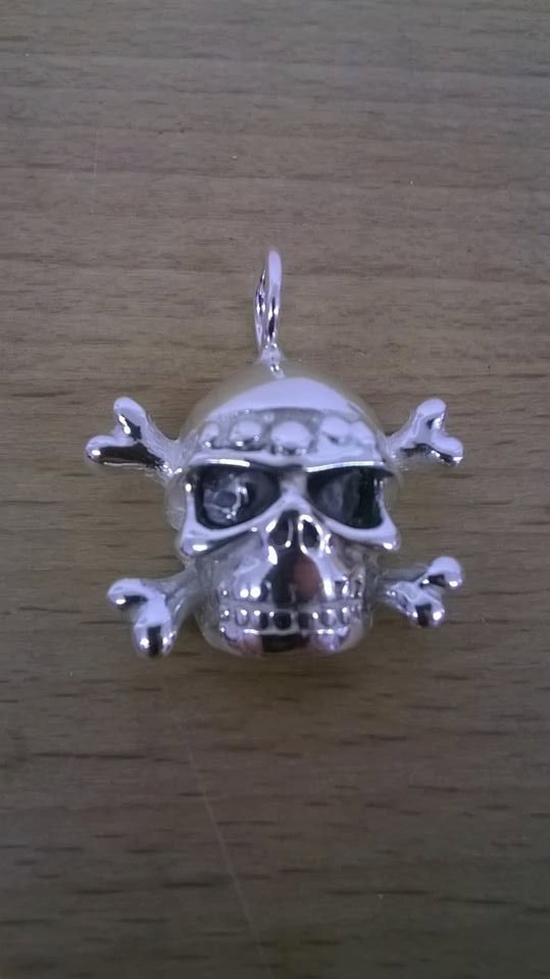Silver Unique Handmade 925 Silver Cast Skull & Cross Bones - Etsy