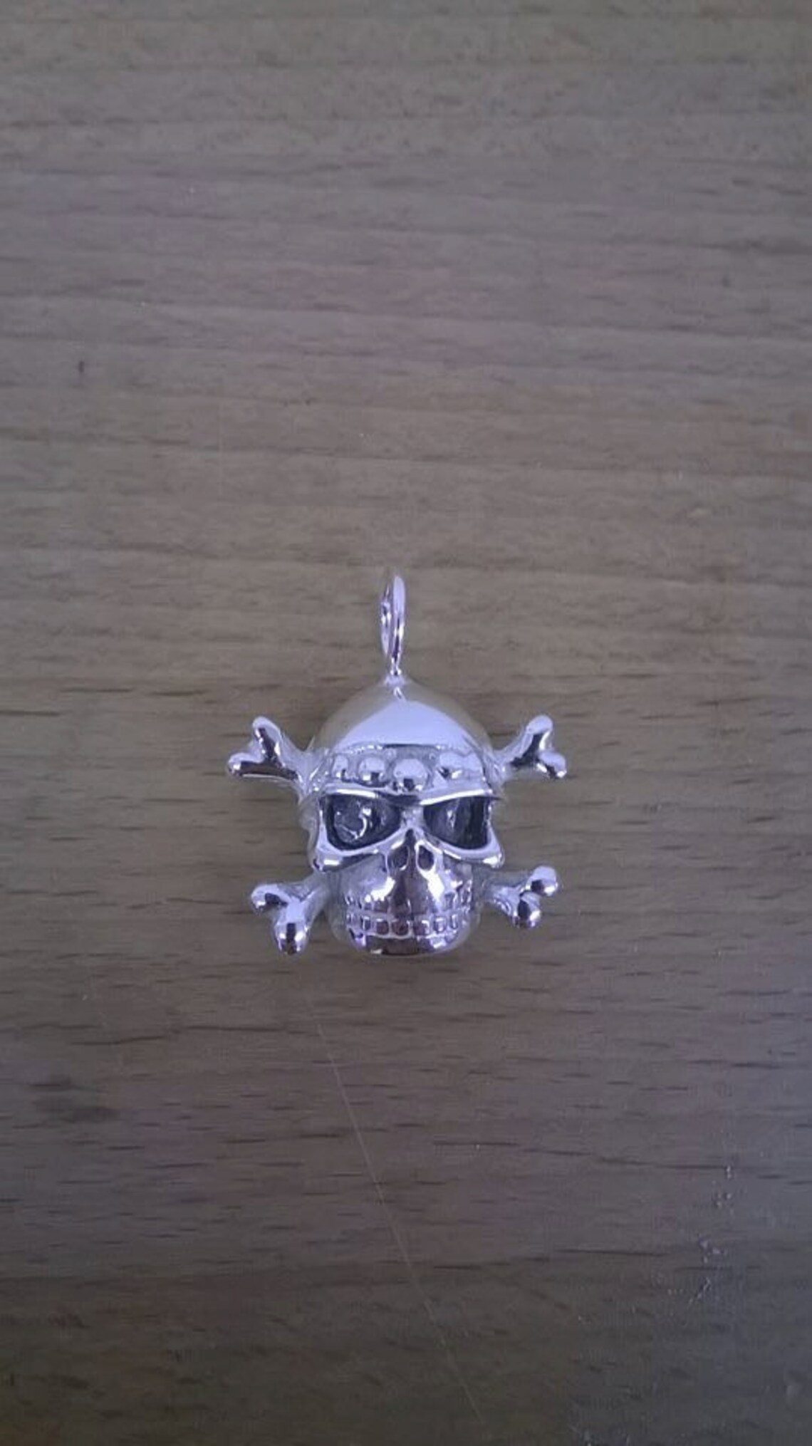 Silver Unique Handmade 925 Silver Cast Skull & Cross Bones - Etsy