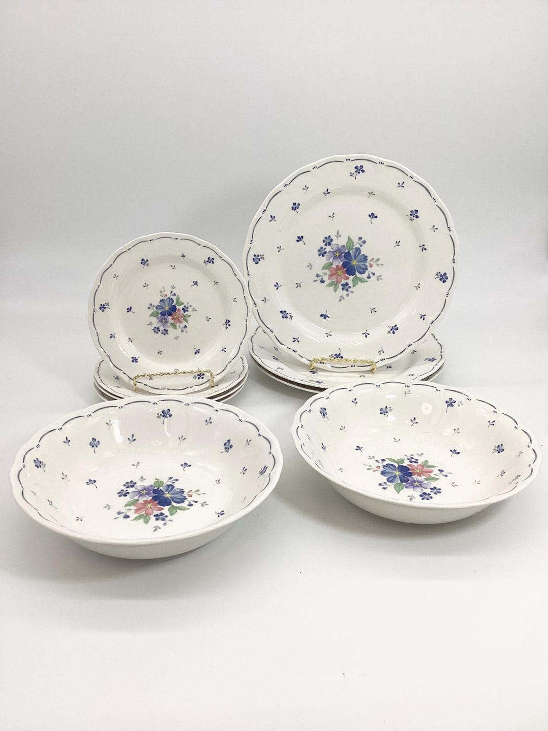 Vintage Nikko Provincial Blue Floral Plate, Farmhouse Tableware (J.7 ...