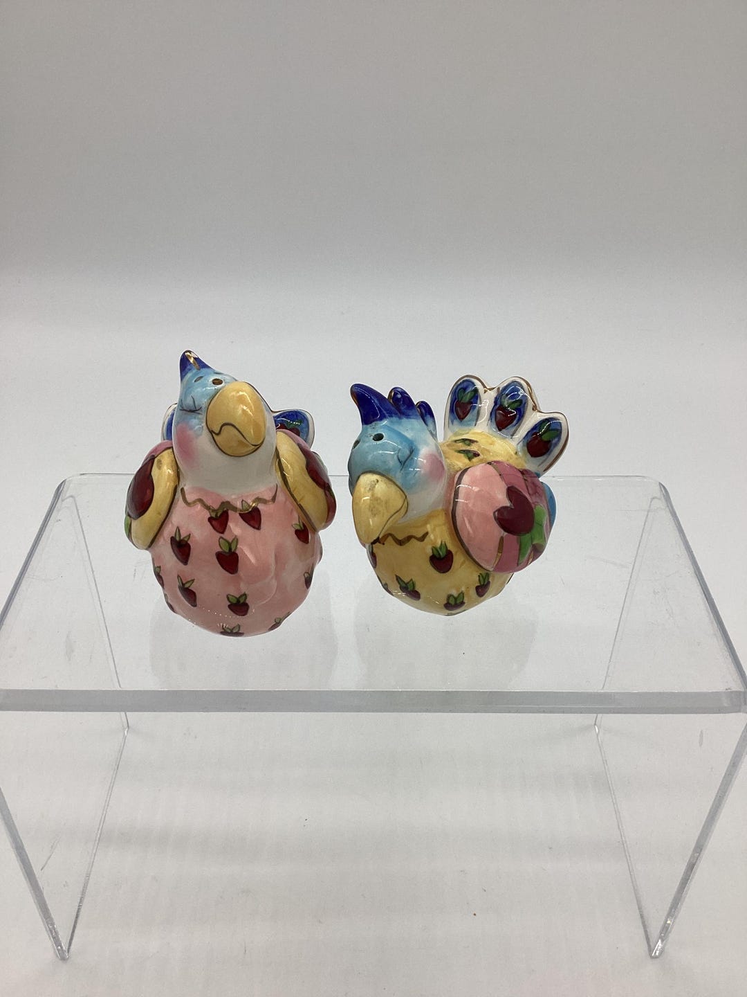 Shakers Salt Pepper Blue Sky Dish Bird Shaker Decorative Salt and ...