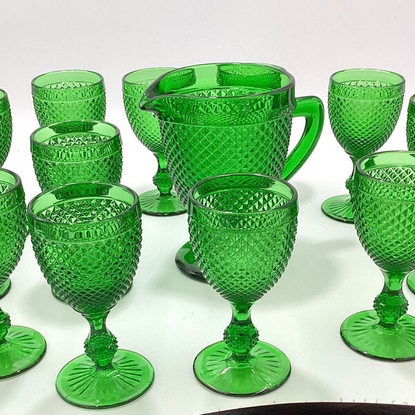 Green Glassware - Etsy