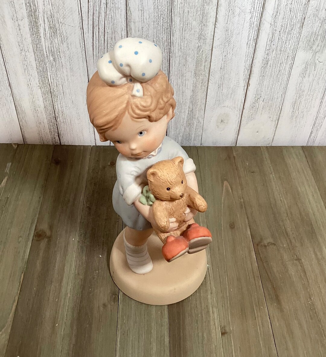 Enesco Corp Figurine Time for Bed Girl With Teddy Statue Mabel Lucie ...