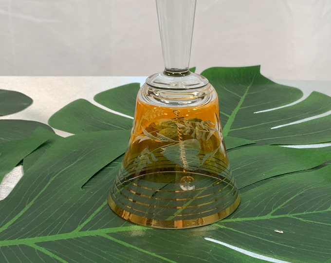 Vintage Glass Bell From Yugoslavia Sapska Fabrika Stakla Paracin Cut ...