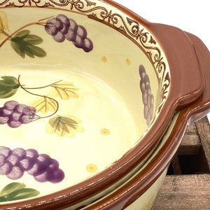 Temptations Presentable Ovenware Casserole Dish "vineyard" by Tora ...